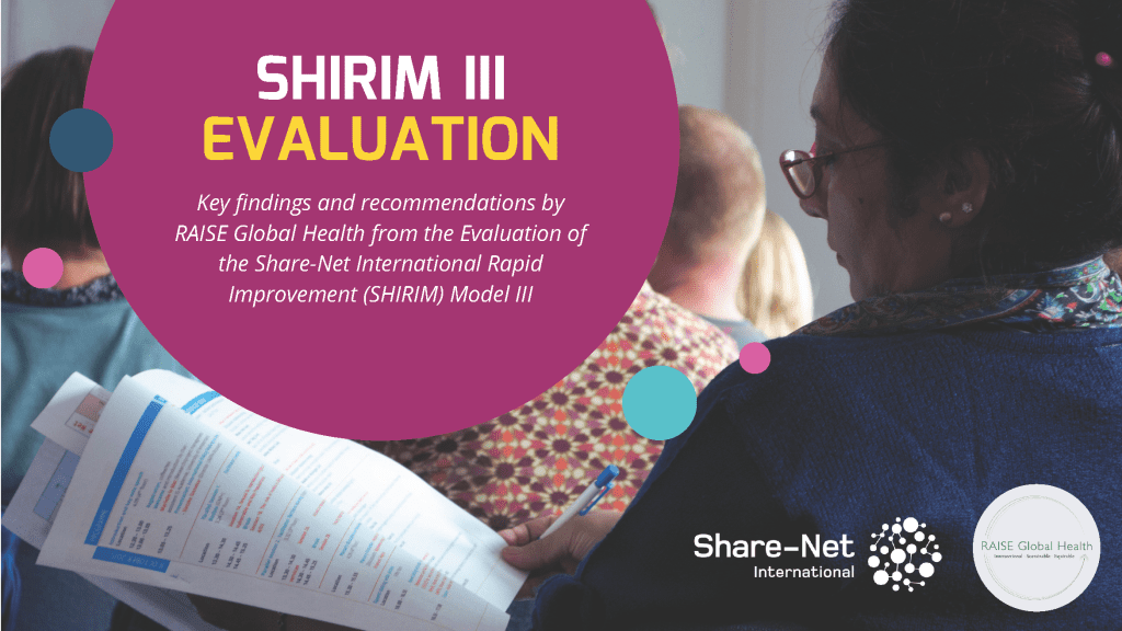 SHIRIM III Evaluation Report | The Share-Net International Digital Platform